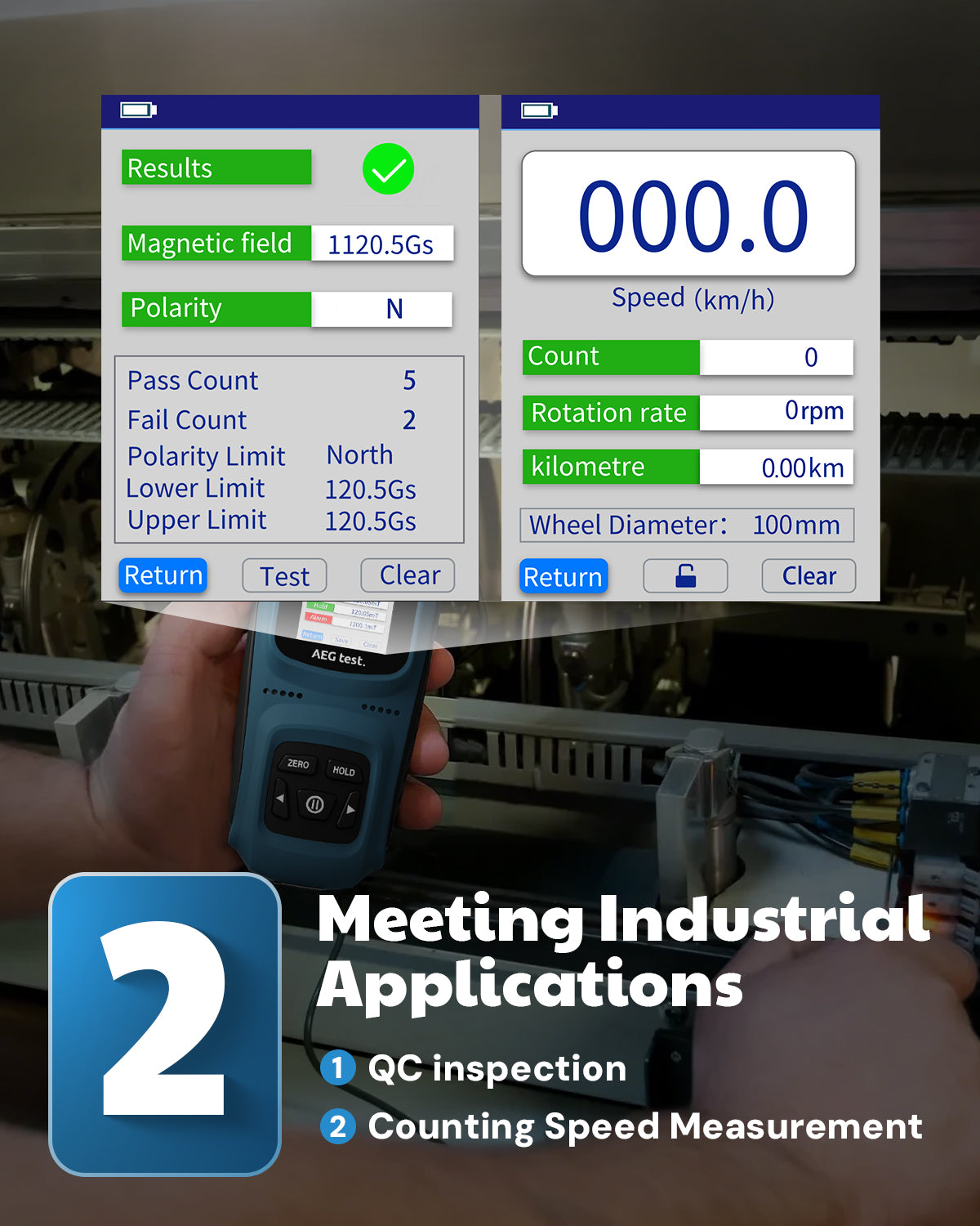 AEG-8103 Gauss Meter (2% Standard Precision Measurement) – aegtest.tech