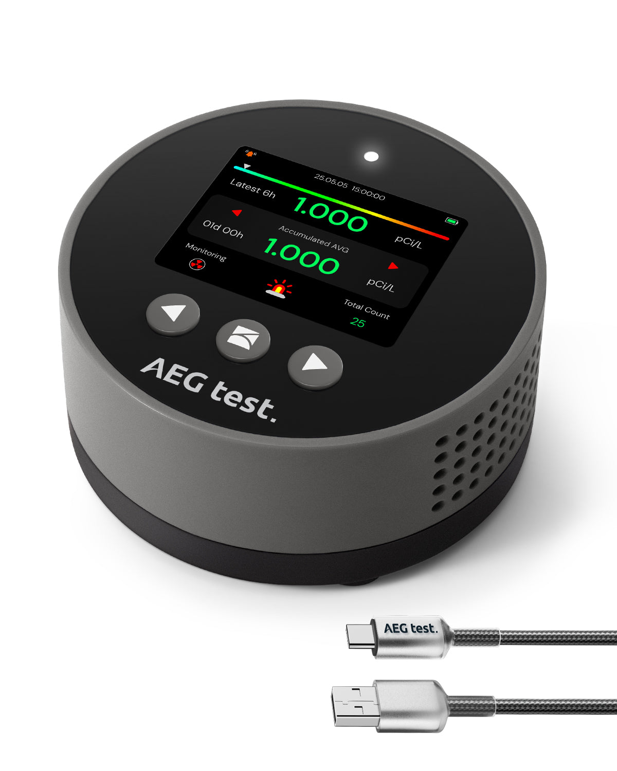 HOUND-1085 Radon Detector (Grey) – aegtest.tech